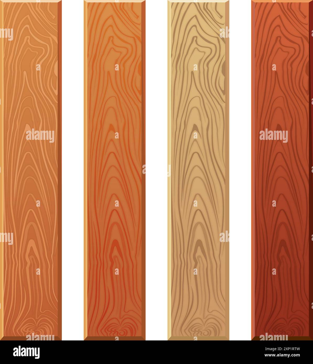Wooden plank set. Various tree timber board Stock Vector Image & Art ...