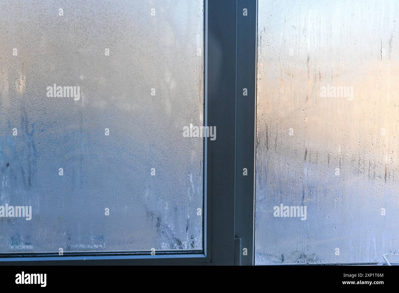 a wet fogged window. condensation on the glass Stock Photo - Alamy