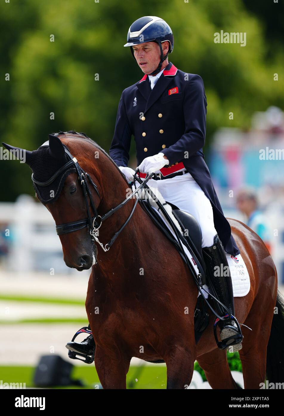 Great Britain's Carl Hester aboard Fame during the Dressage Team Grand ...