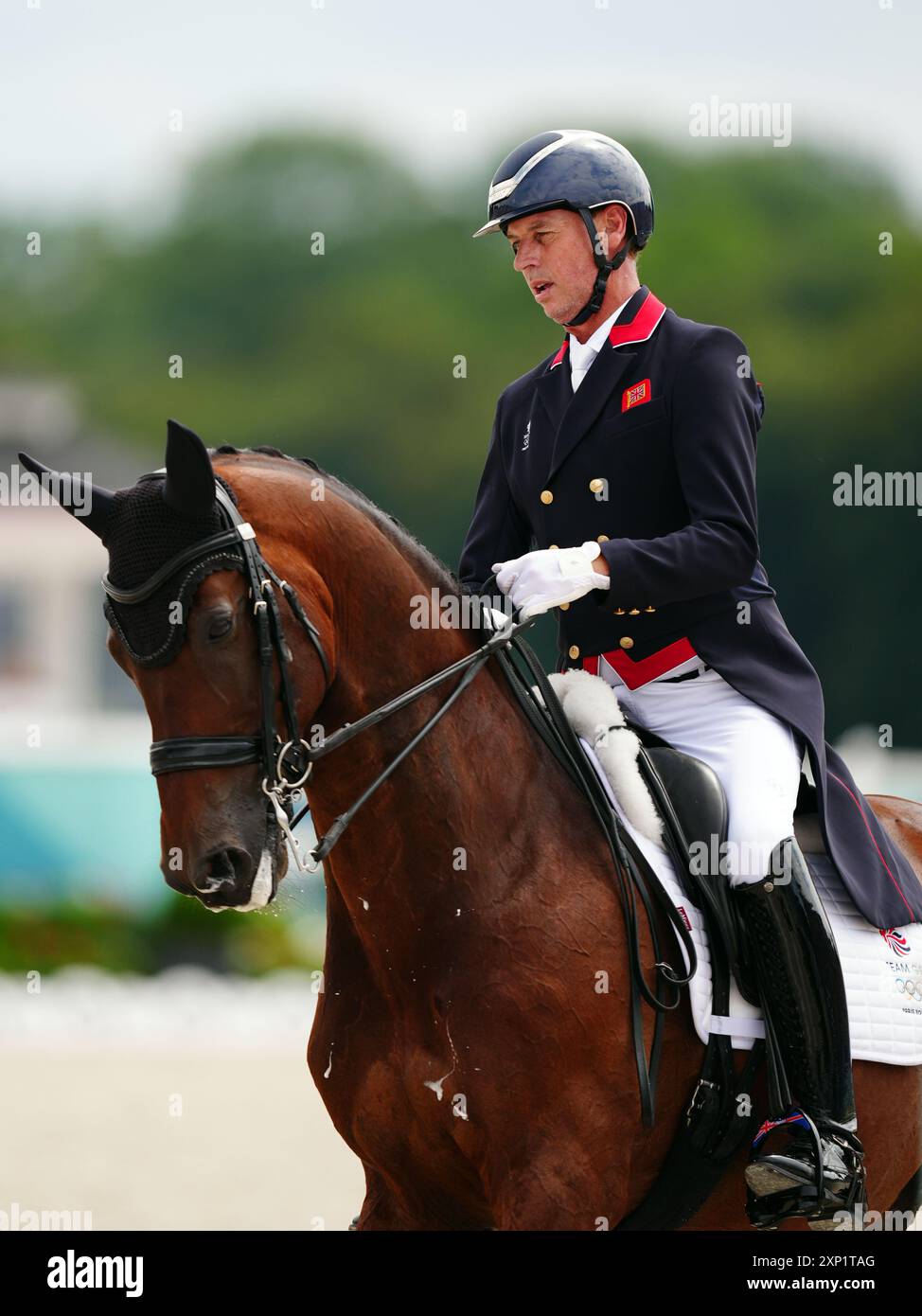 Great Britain's Carl Hester aboard Fame during the Dressage Team Grand ...