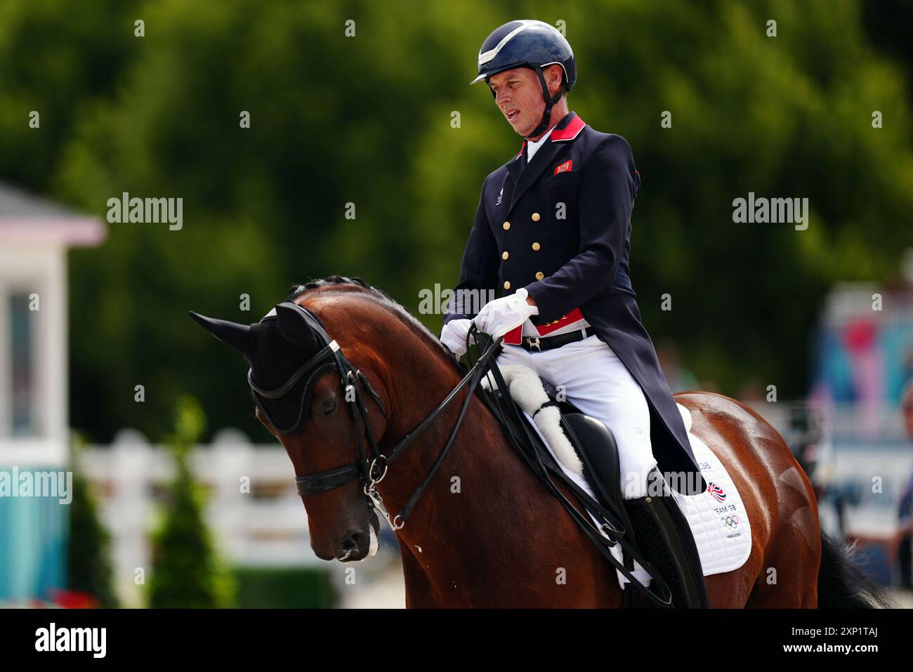 Great Britain's Carl Hester aboard Fame during the Dressage Team Grand ...