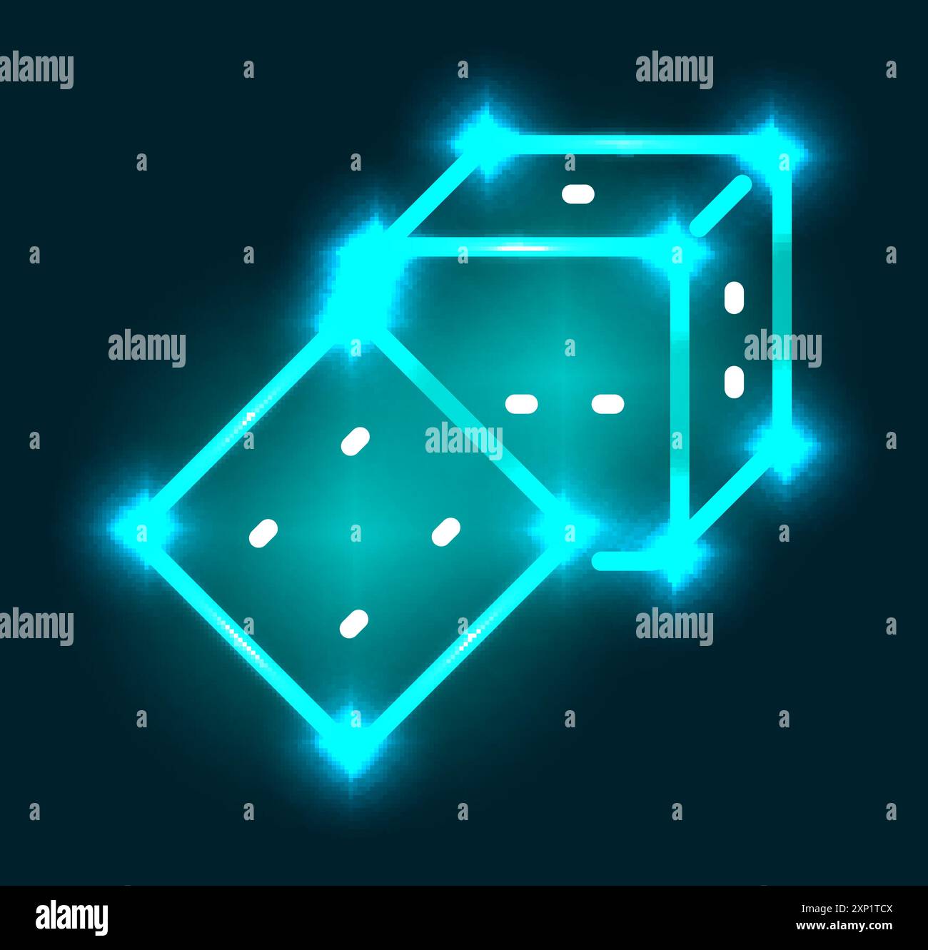 Fluorescent dice Stock Vector Images - Alamy