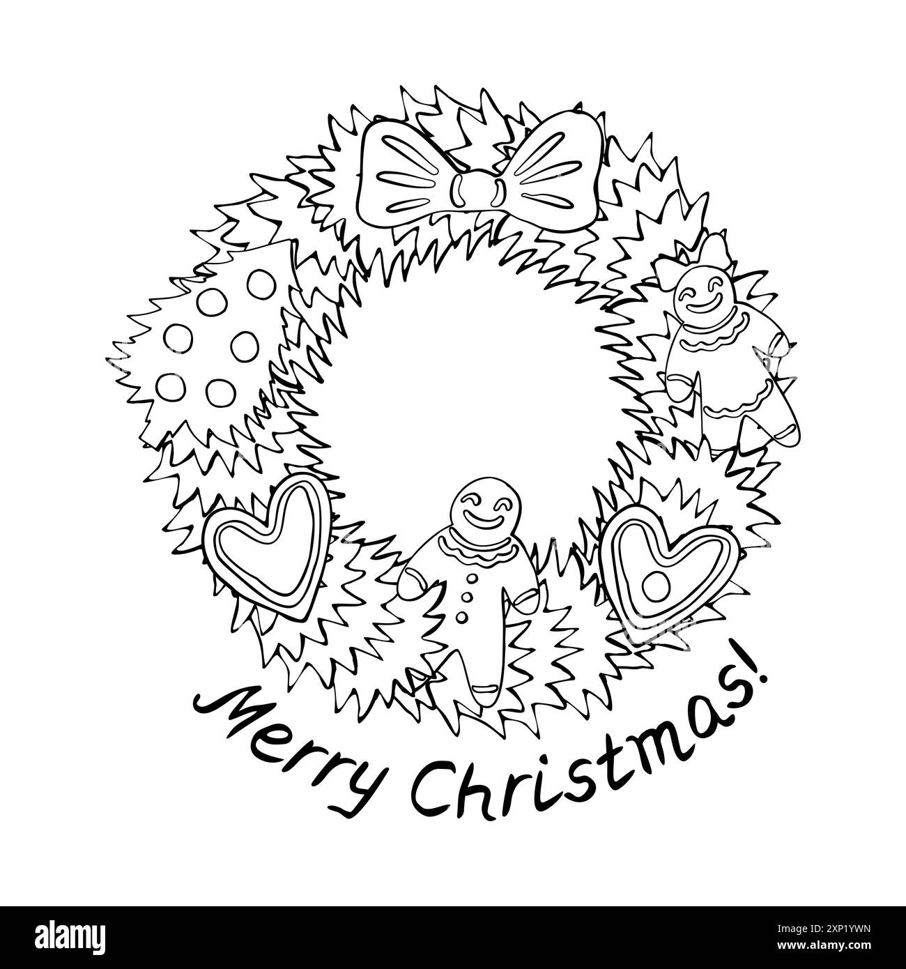 Gingerbread Man Clip Art Black And White