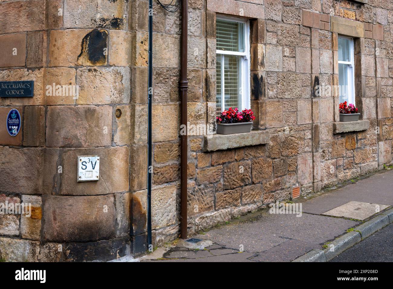 Crail, Scotland, UK - July 10, 2024: The old Granary buildings known as ...