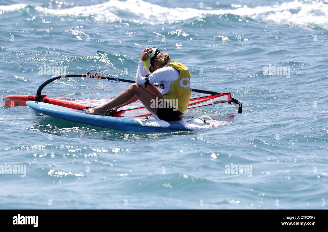 Great Britain's Emma Wilson following the Women's Windsurfing - Final ...