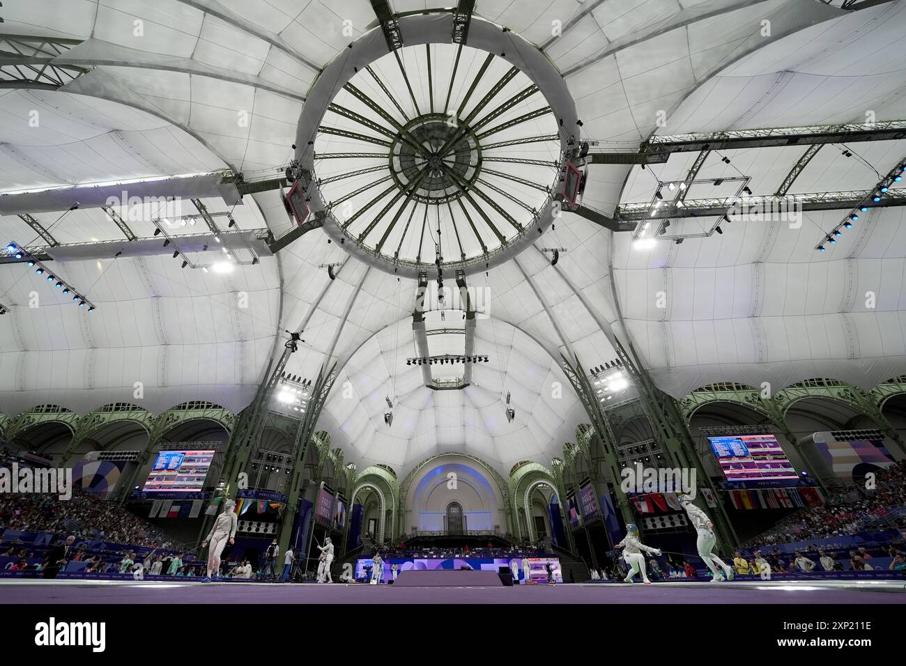 Paris, France. 03rd Aug, 2024. Olympia, Paris 2024, fencing, sabre team ...