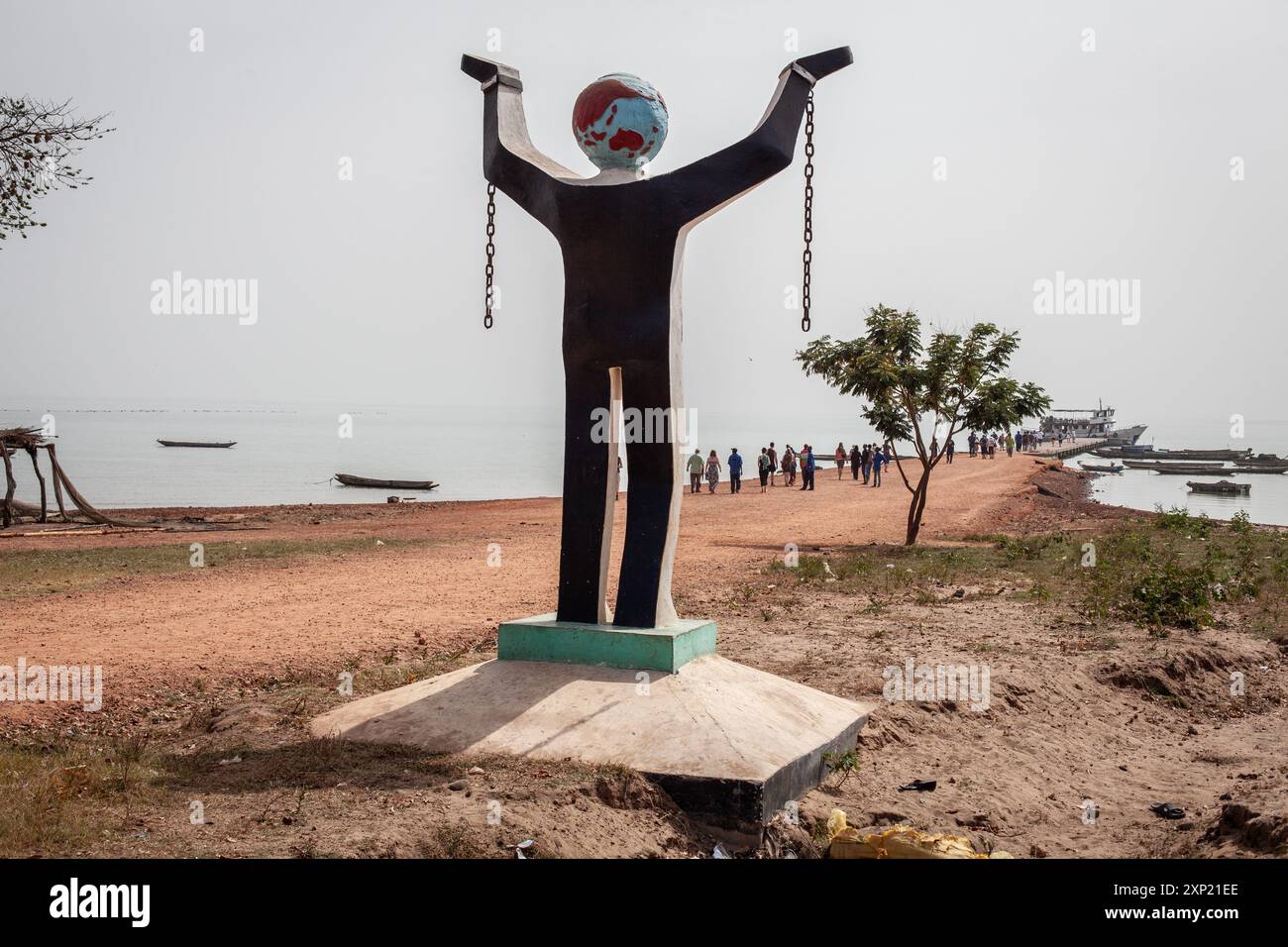 A powerful monument on Kunta Kinteh Island symbolizes the history and ...