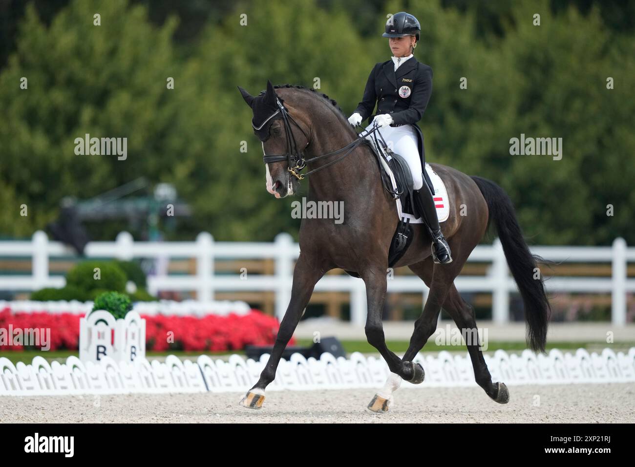 Austria's Victoria Max-Theurer rides Abegglen FH NRW during the ...