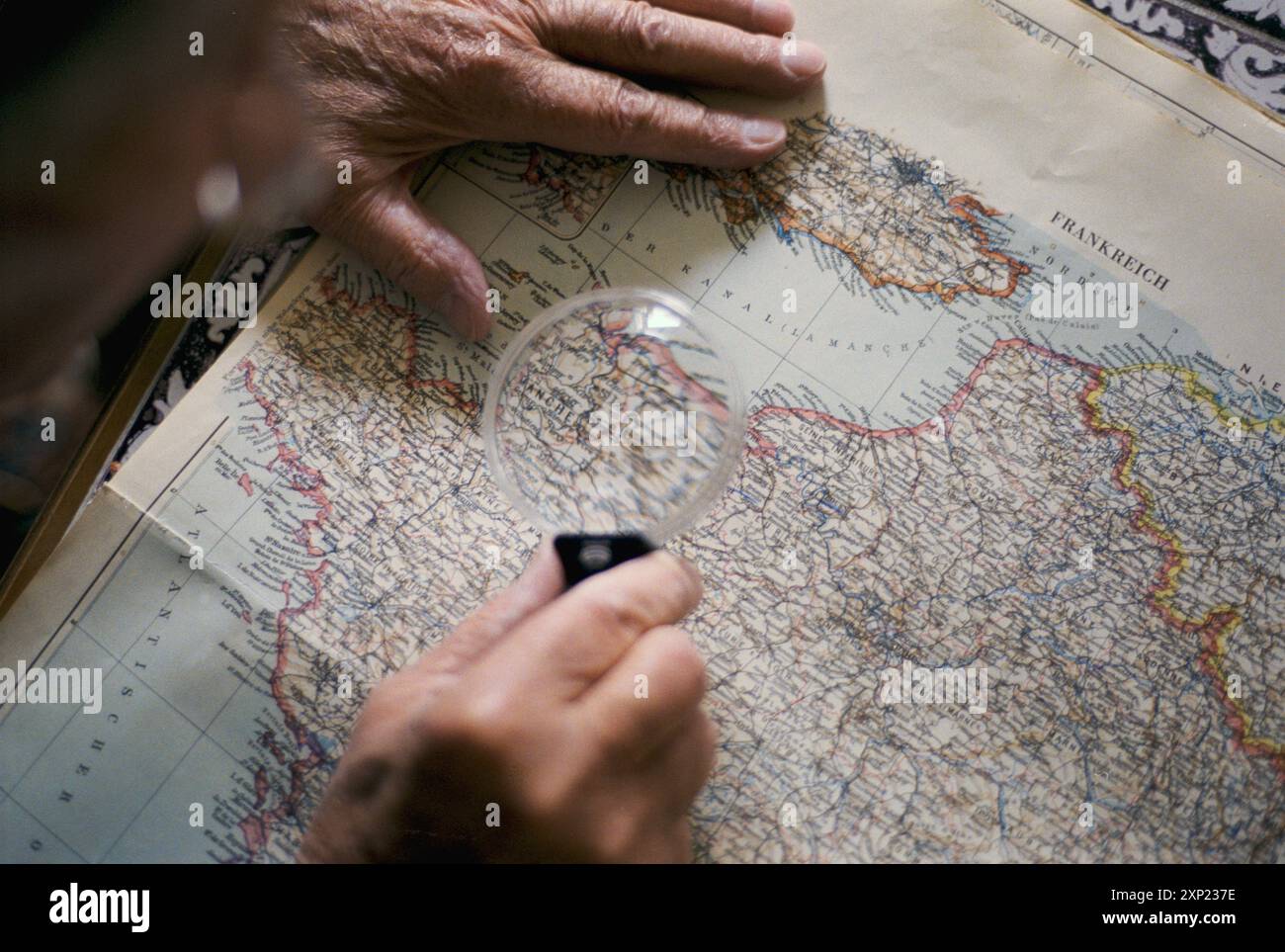 Normandy map hi-res stock photography and images - Alamy