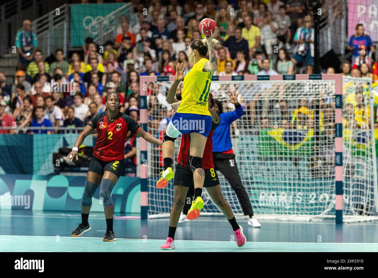 PARIS, IF - 03.08.2024: BRAZIL X ANGOLA WOMEN'S HANDBALL - Last game of ...