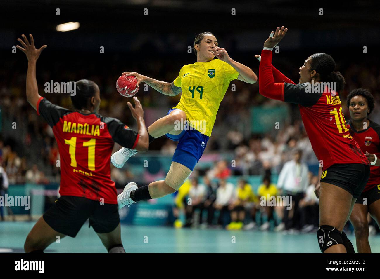 PARIS, IF - 03.08.2024: BRAZIL X ANGOLA WOMEN'S HANDBALL - Last game of ...