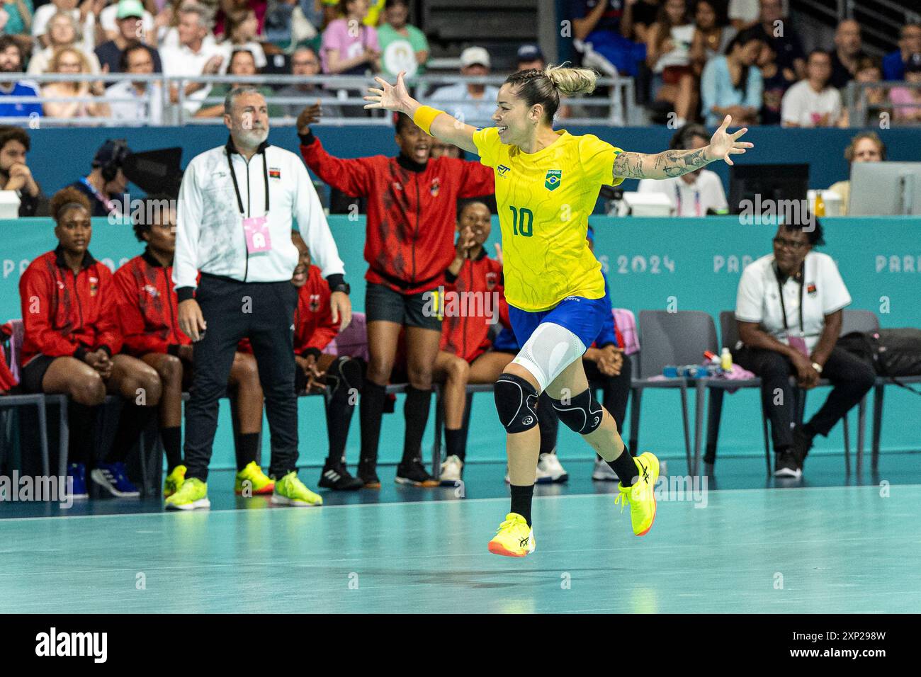 PARIS, IF - 03.08.2024: BRAZIL X ANGOLA WOMEN'S HANDBALL - Last game of ...