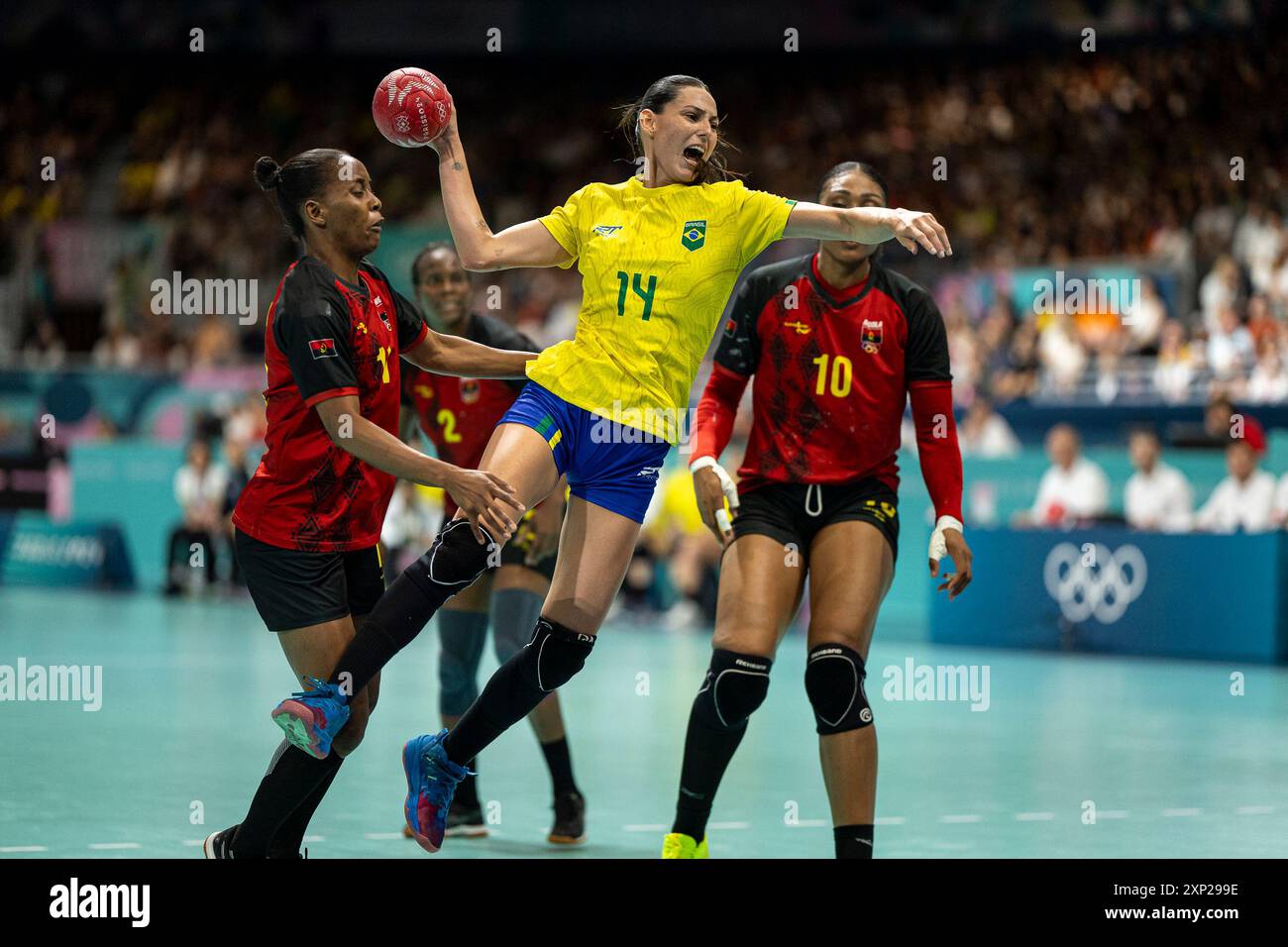 PARIS, IF - 03.08.2024: BRAZIL X ANGOLA WOMEN'S HANDBALL - Last game of ...