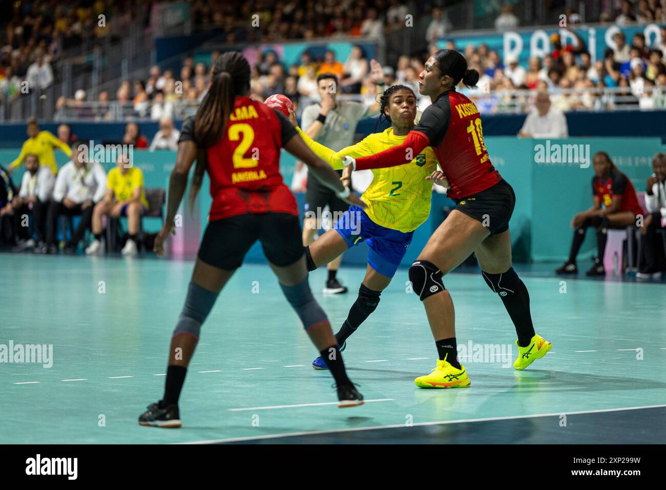 PARIS, IF - 03.08.2024: BRAZIL X ANGOLA WOMEN'S HANDBALL - Last game of ...