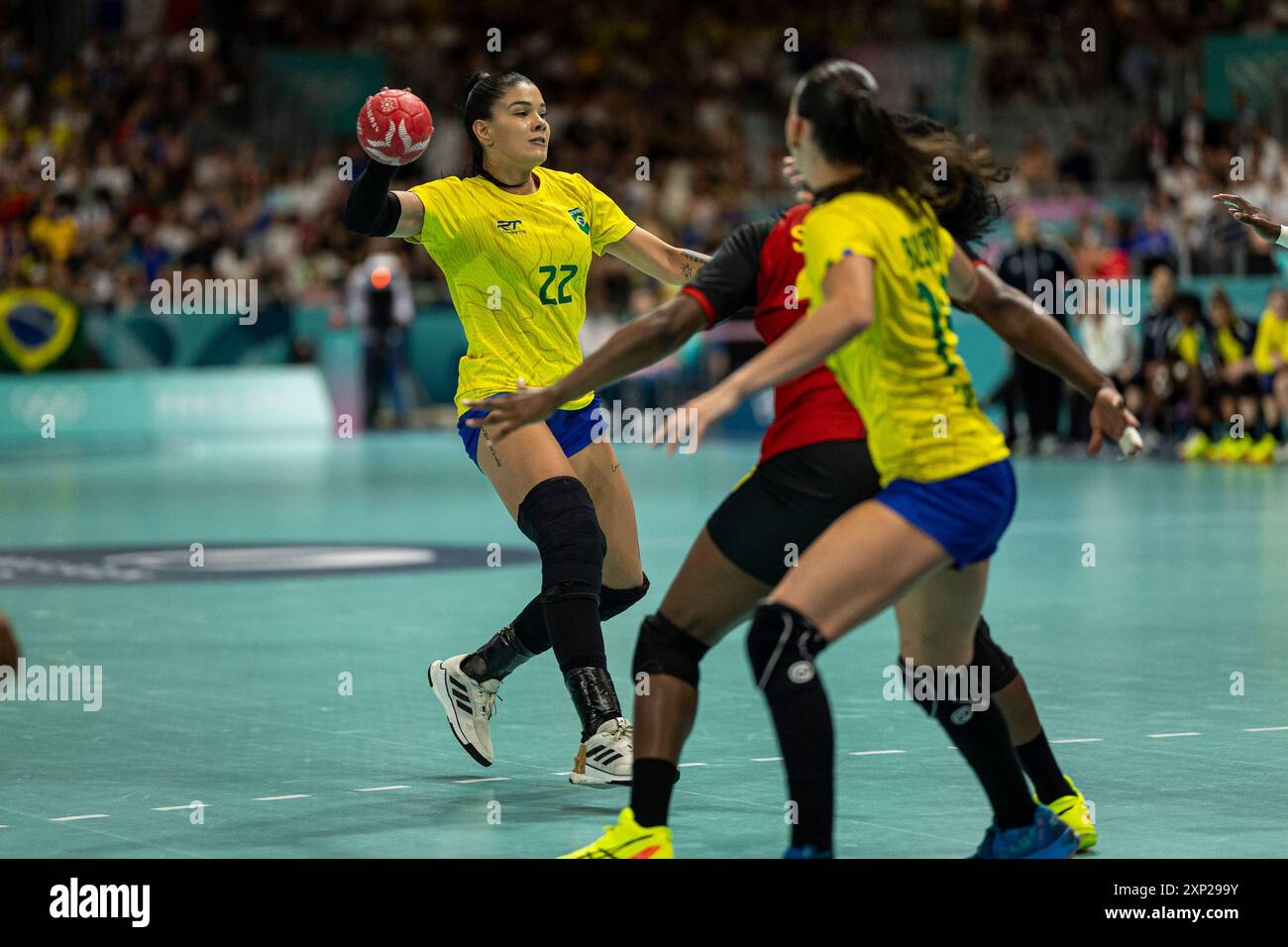PARIS, IF - 03.08.2024: BRAZIL X ANGOLA WOMEN'S HANDBALL - Last game of ...
