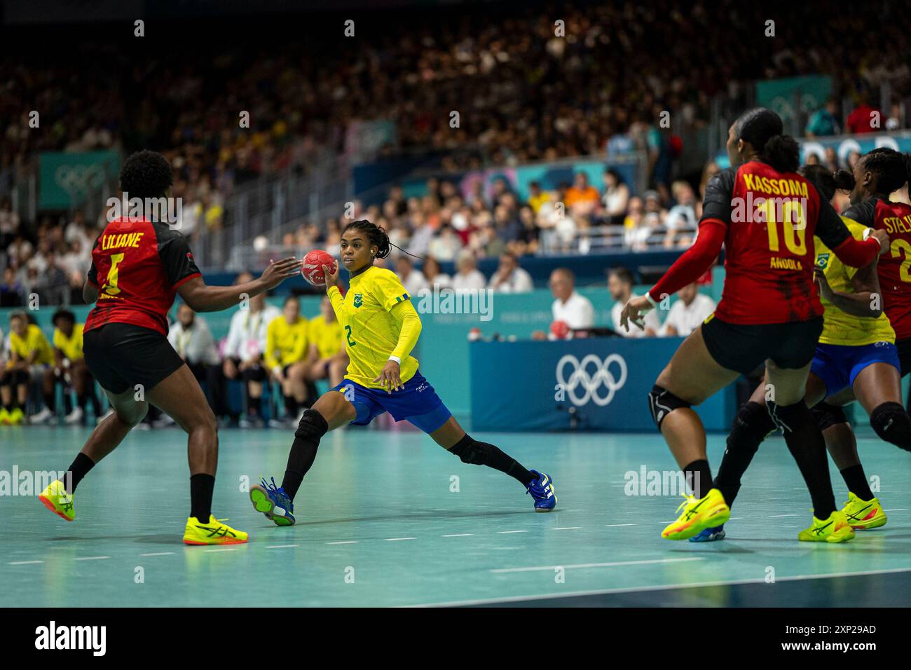 PARIS, IF - 03.08.2024: BRAZIL X ANGOLA WOMEN'S HANDBALL - Last game of ...
