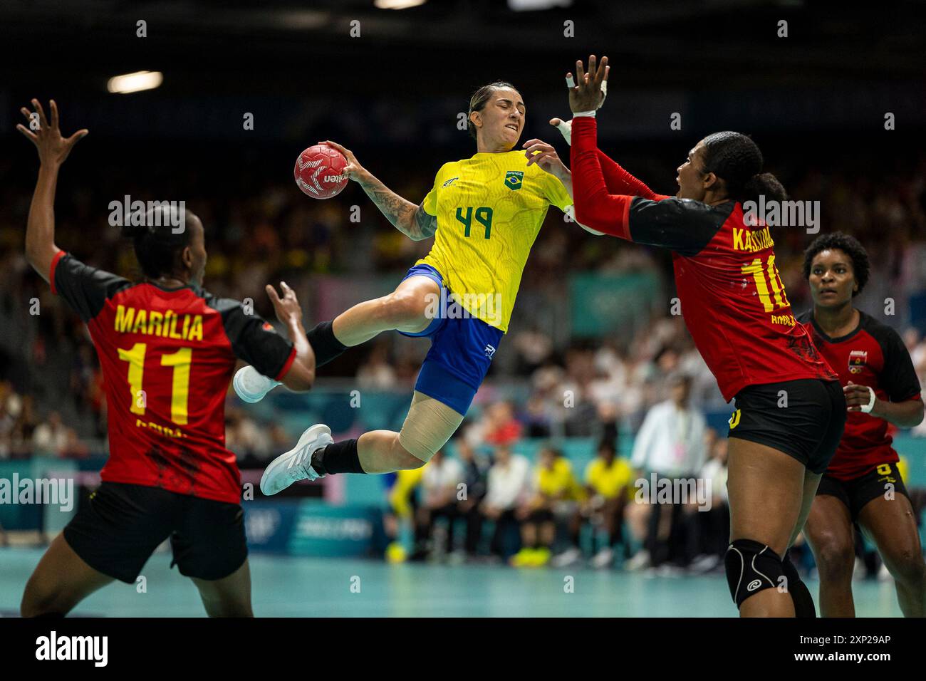 PARIS, IF - 03.08.2024: BRAZIL X ANGOLA WOMEN'S HANDBALL - Last game of ...