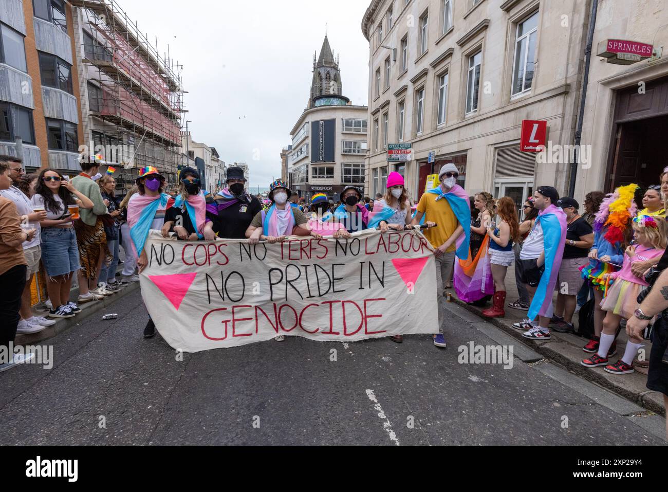 Brighton, City of Brighton, East Sussex, UK. Brighton Pride parade on ...