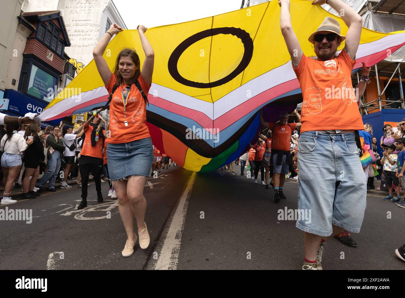 Brighton, City of Brighton, East Sussex, UK. Brighton Pride parade on ...
