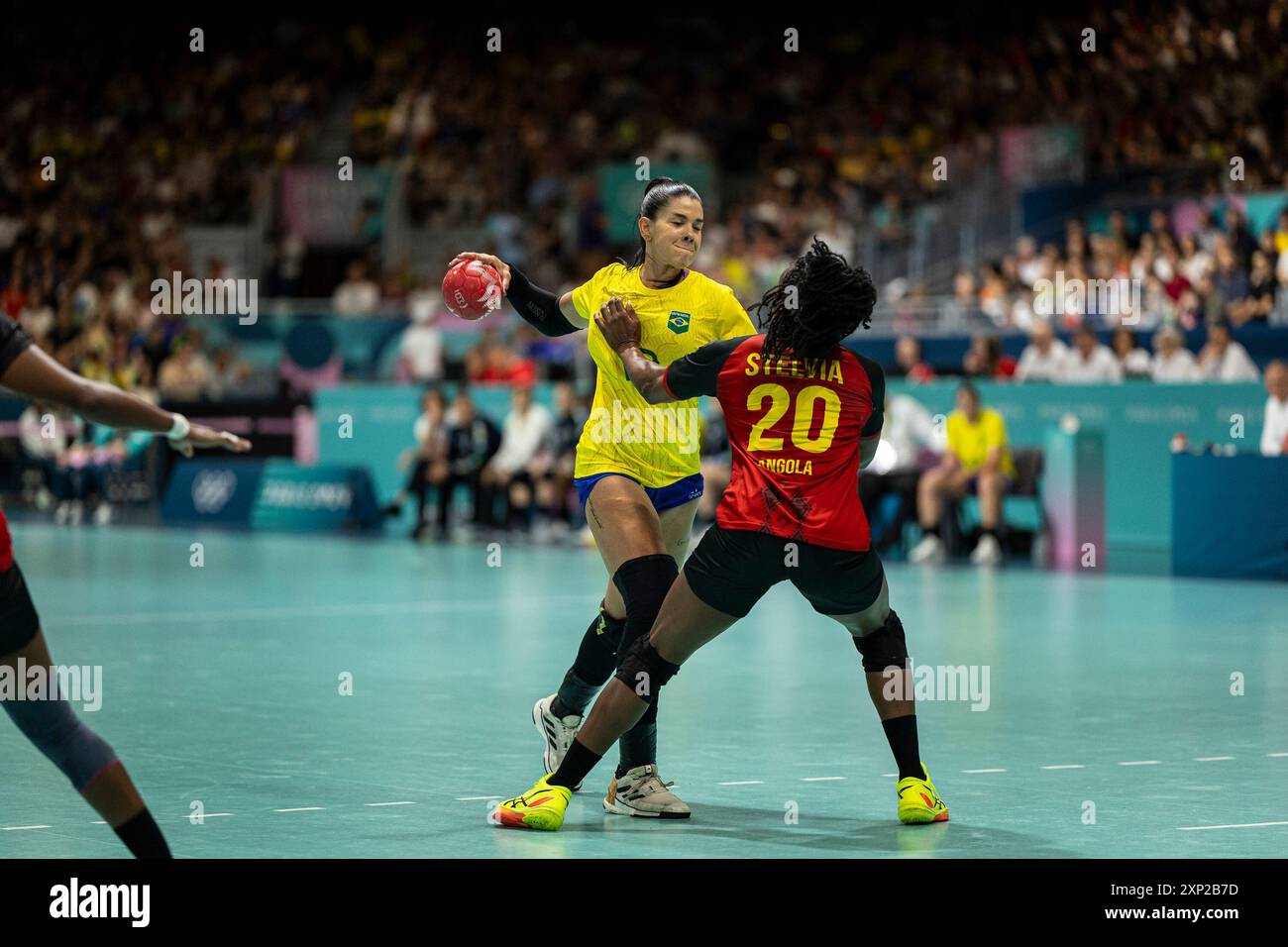 PARIS, IF - 03.08.2024: BRAZIL X ANGOLA WOMEN'S HANDBALL - Last game of ...