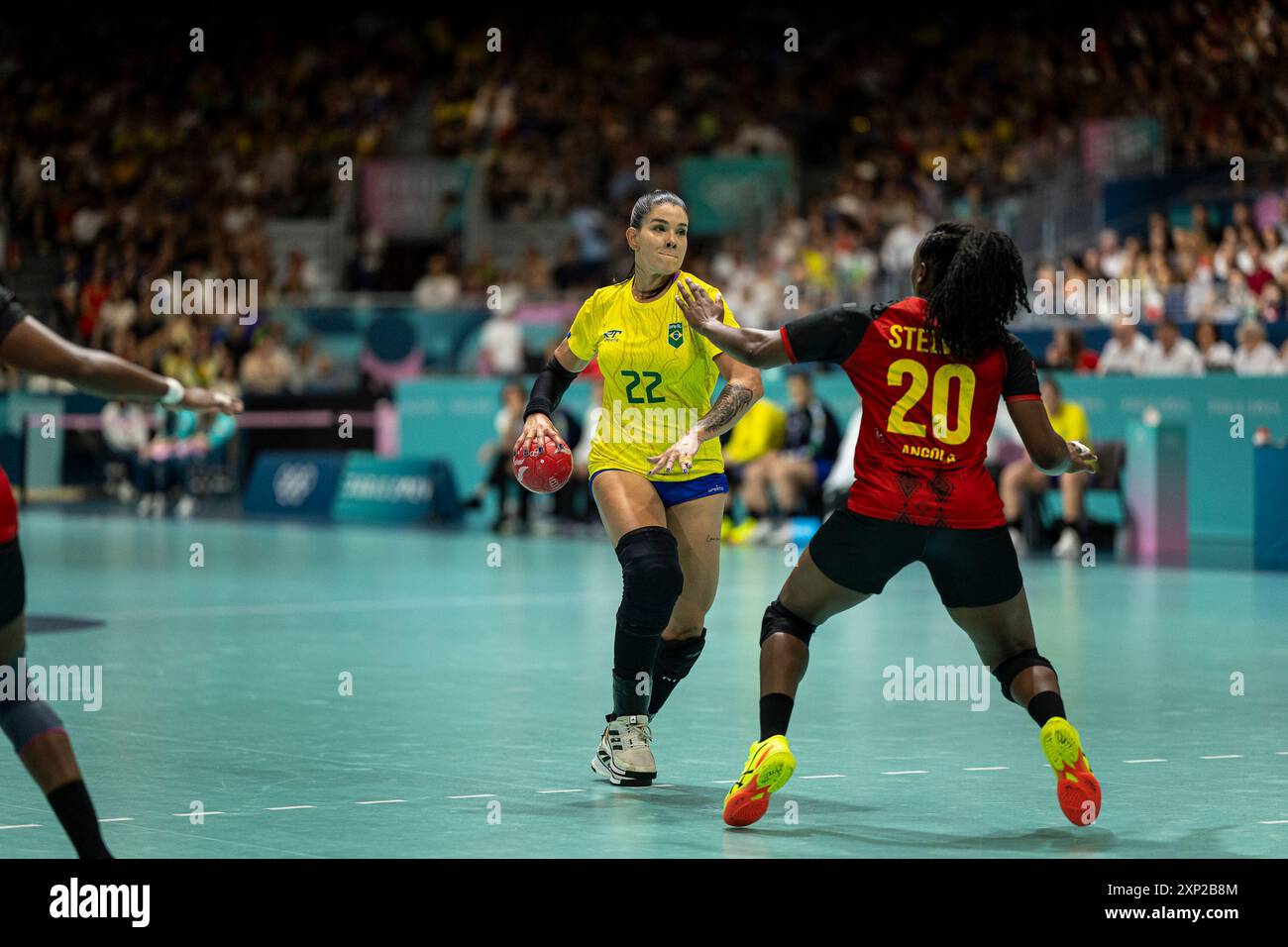 PARIS, IF - 03.08.2024: BRAZIL X ANGOLA WOMEN'S HANDBALL - Last game of ...