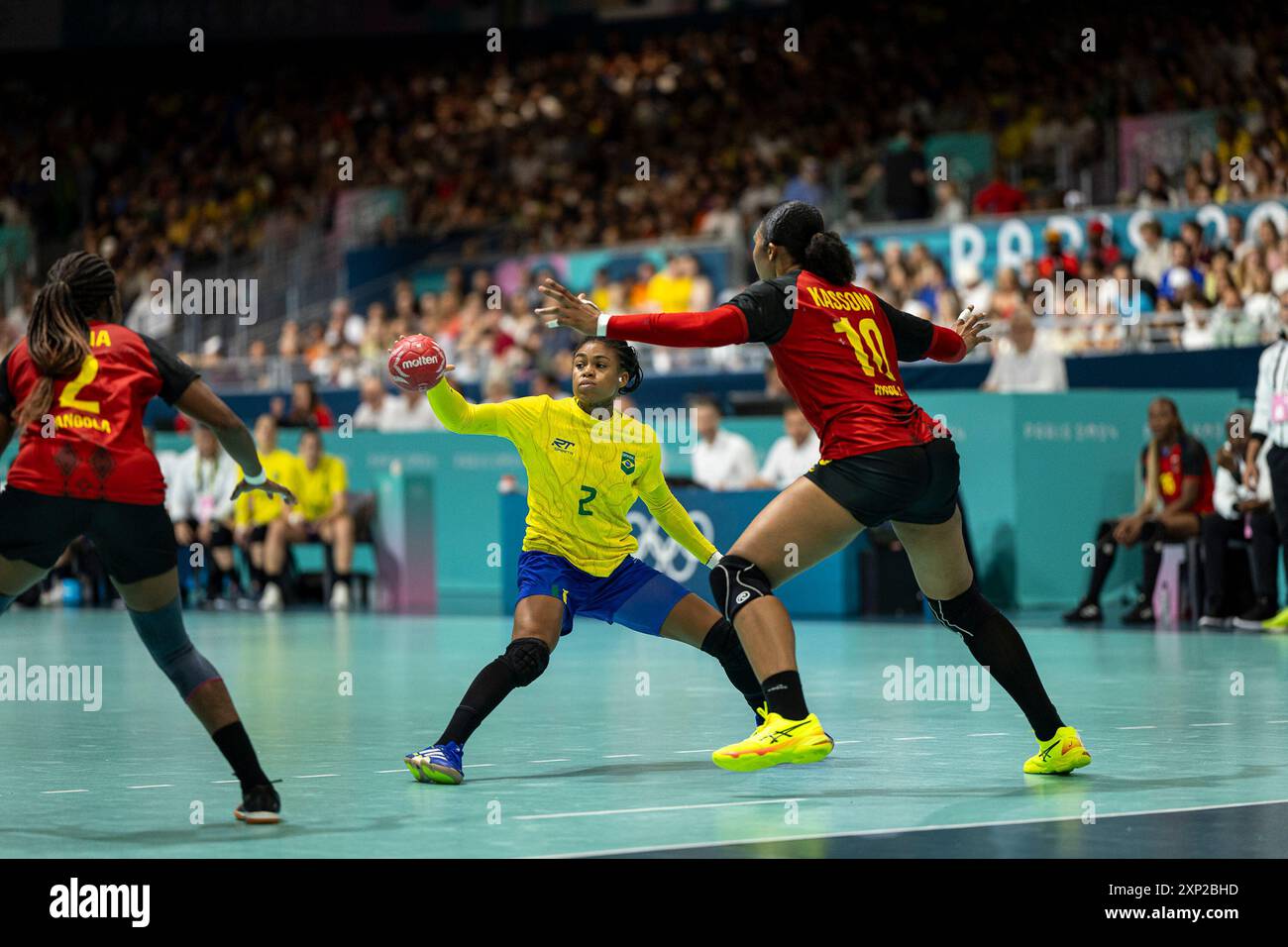 PARIS, IF - 03.08.2024: BRAZIL X ANGOLA WOMEN'S HANDBALL - Last game of ...