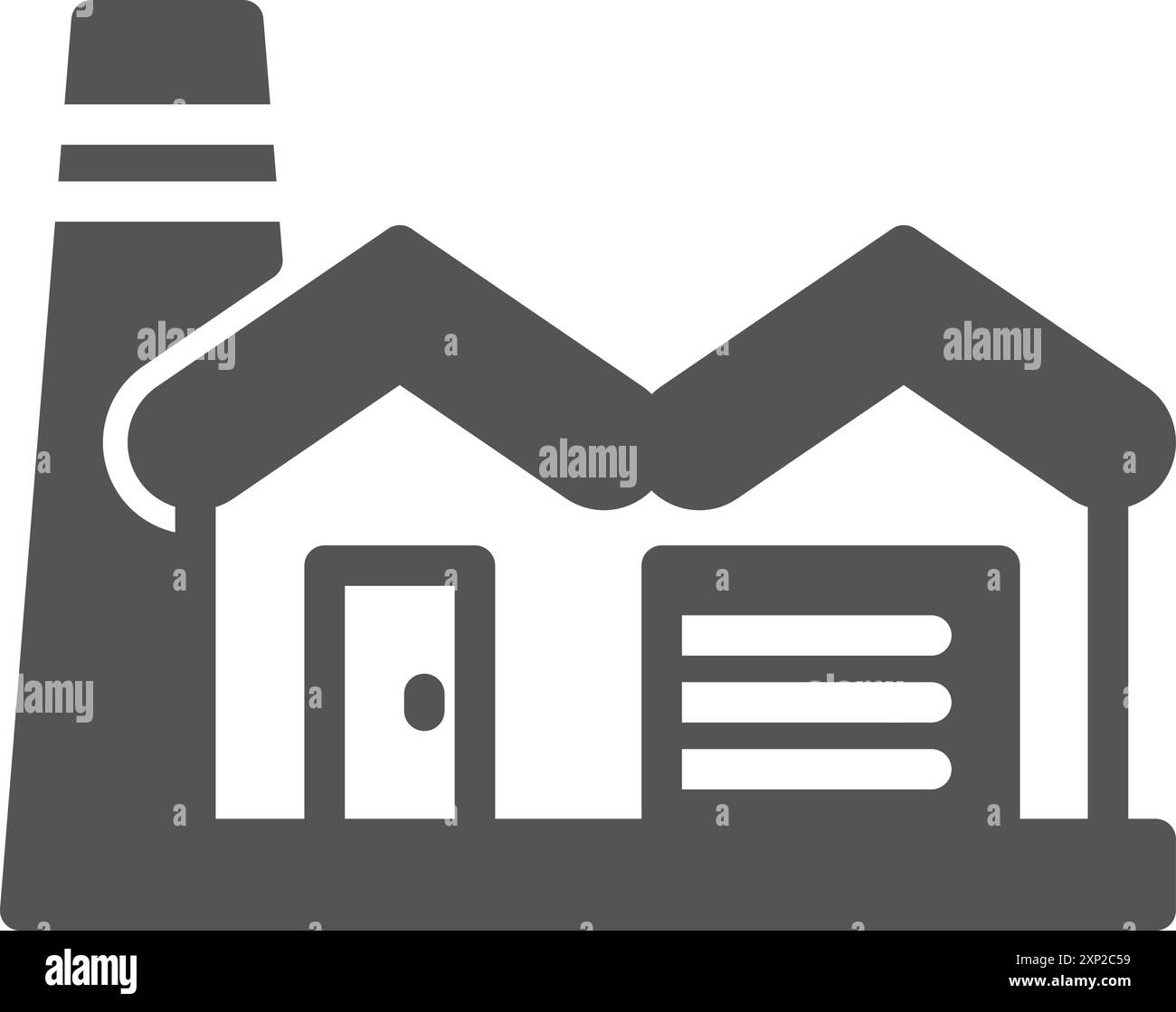 Industrial building icon. Factory symbol. City architecture Stock ...