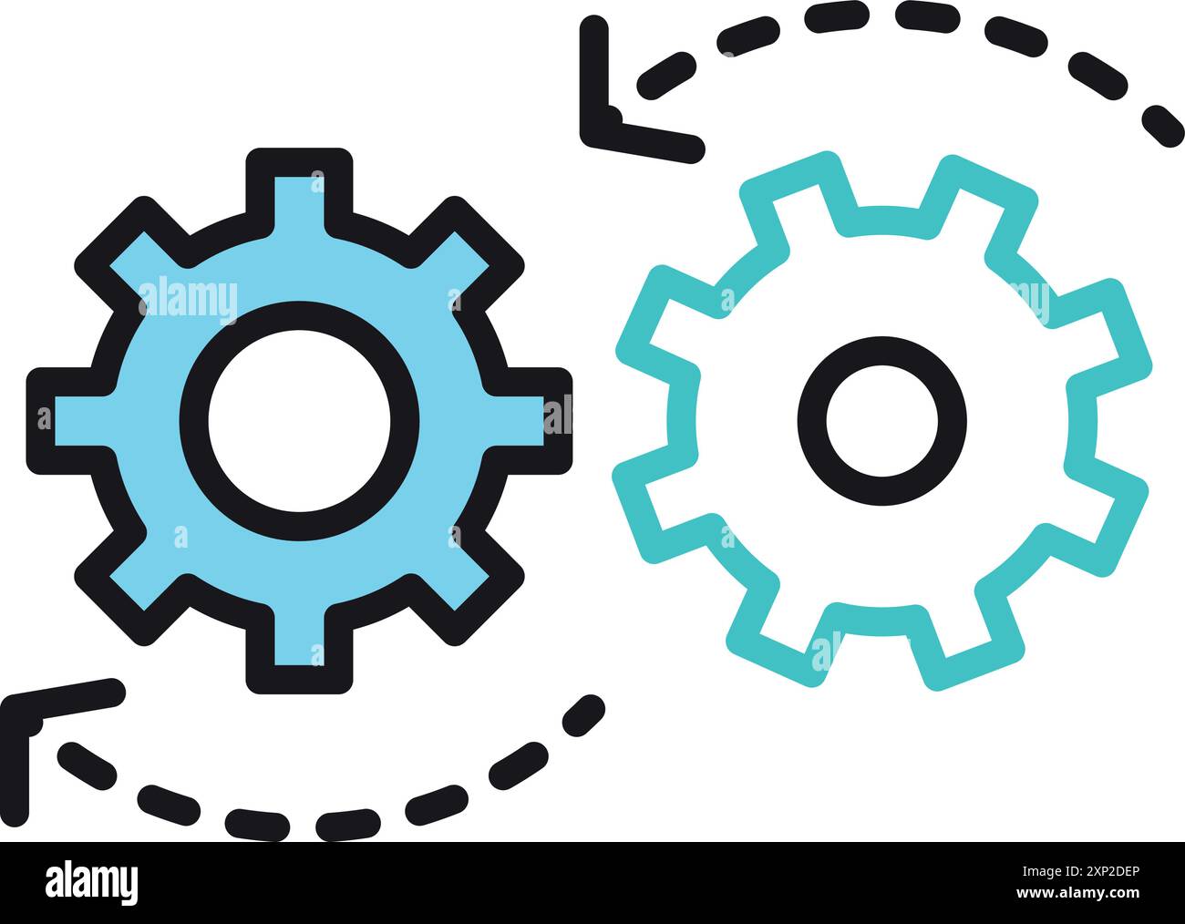 Gears proccess icon. Rotating cogwheels color symbol Stock Vector Image ... Gears proccess icon. Rotating cogwheels color symbol Stock Vector Image ...