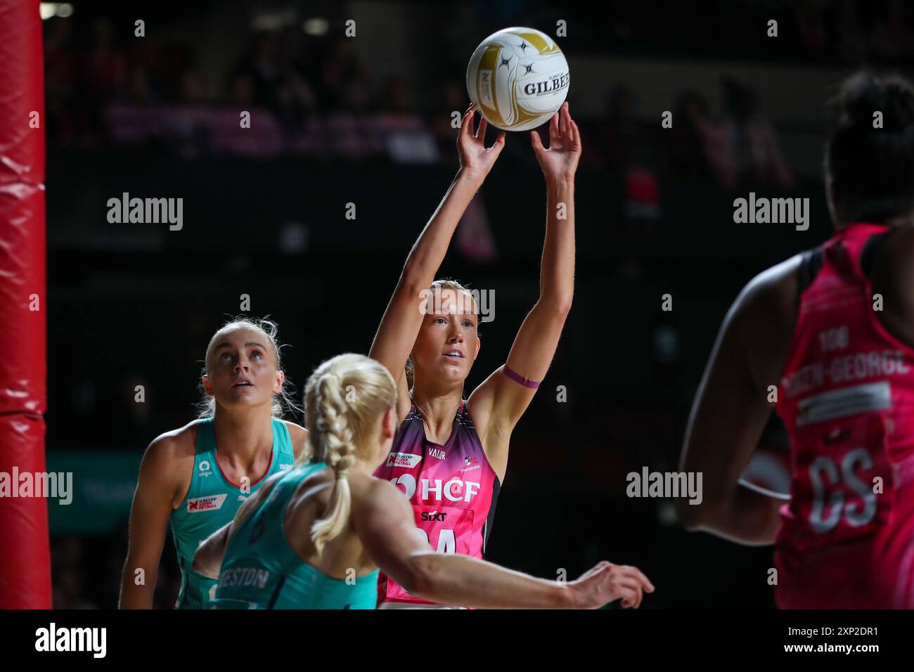 Adelaide, Australia. 03rd Aug, 2024. Lauren Frew of the Thunderbirds ...