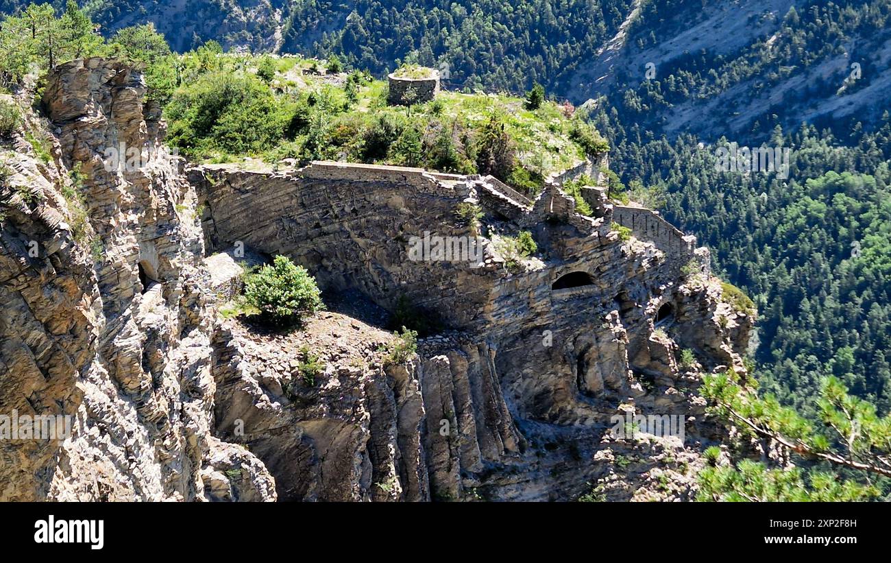 Tournoux fort, Ubaye Valley, Alpes-de-Haute Provence, France Stock ...