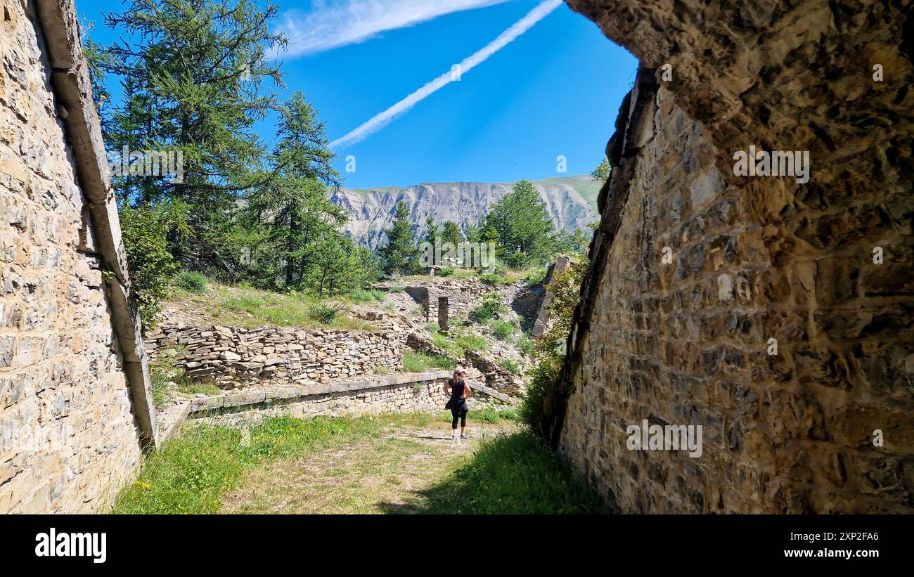 Tournoux fort, Ubaye Valley, Alpes-de-Haute Provence, France Stock ...
