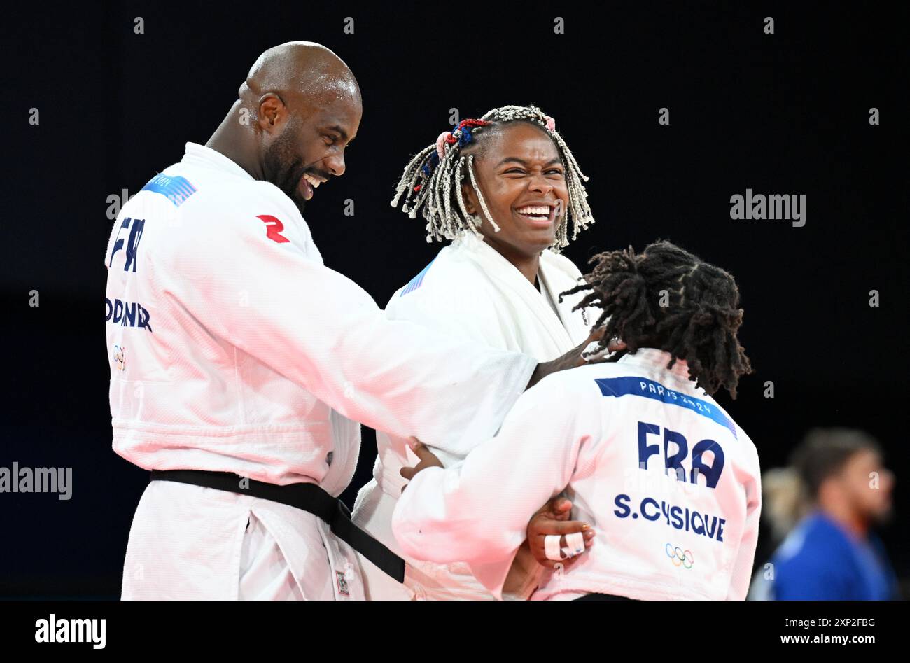 Paris, France. 03rd Aug, 2024. Olympics, Paris 2024, team, mixed, semi ... Paris, France. 03rd Aug, 2024. Olympics, Paris 2024, team, mixed, semi ...