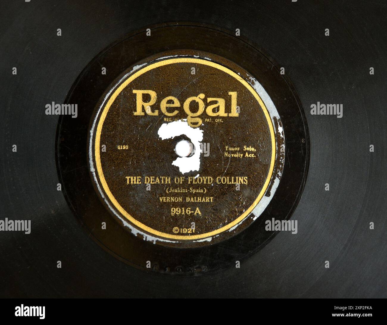 A copy of the 1925 recording of "The Death of Floyd Collins" by Vernon ...