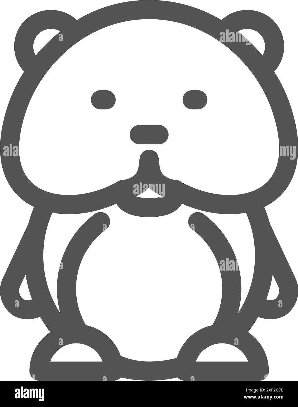 Hamster line icon. Pet symbol. Cute Stock Vector Image & Art - Alamy