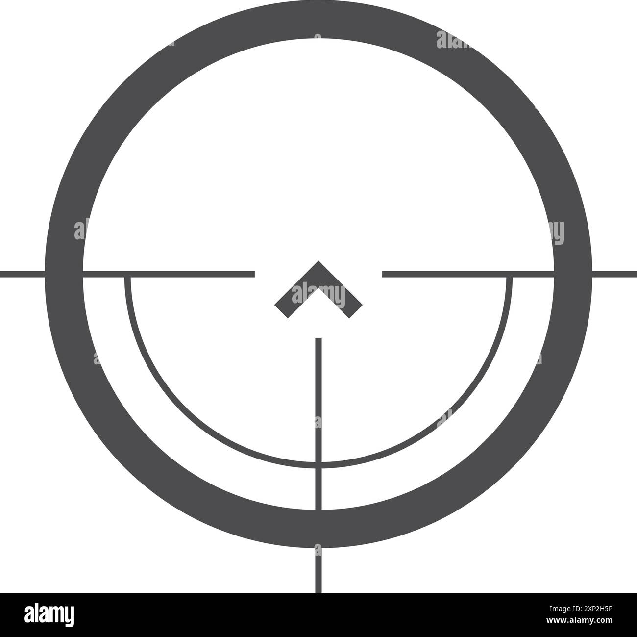 Sniper aim icon. Crosshair target black symbol Stock Vector Image & Art ...