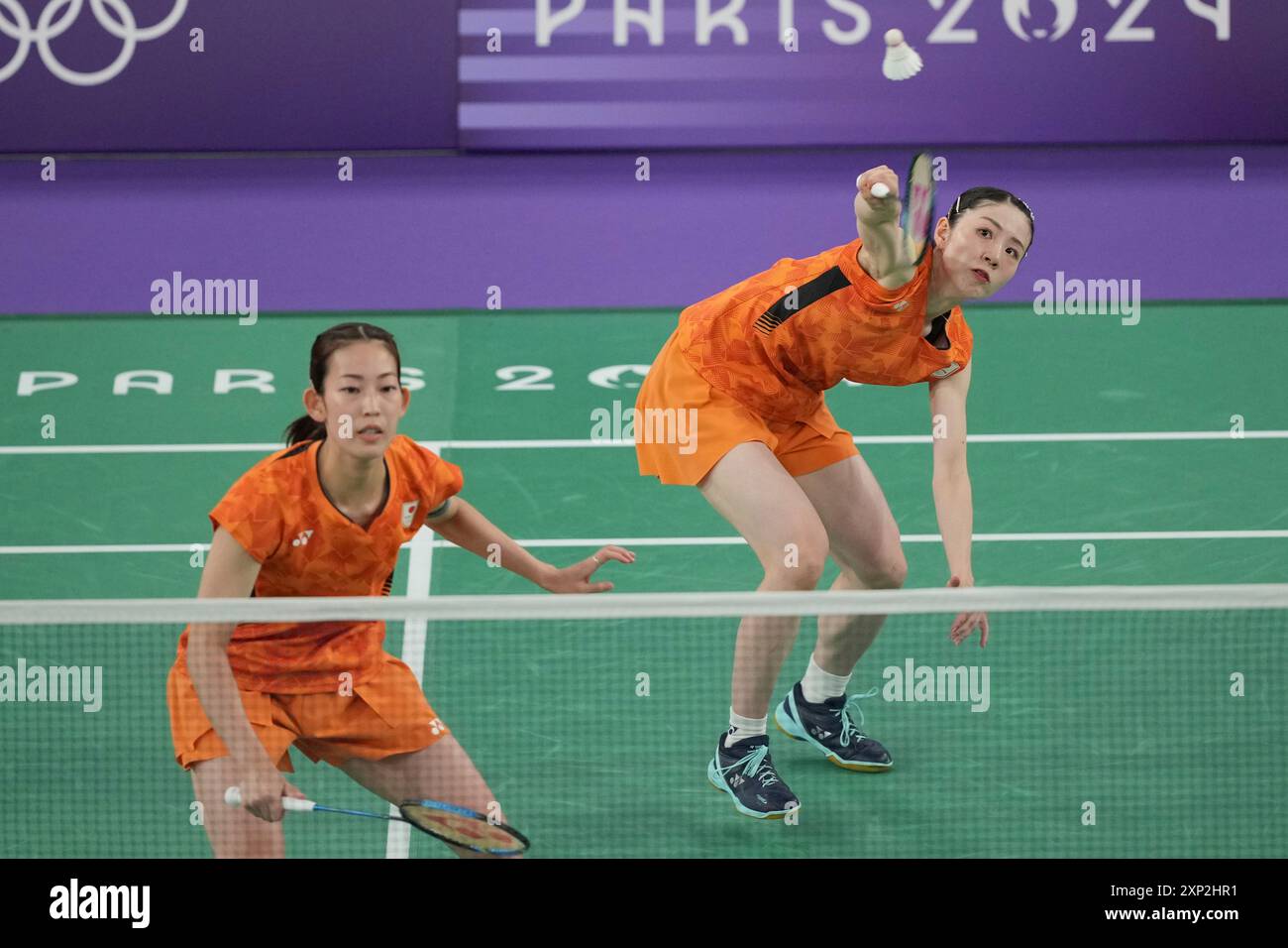 Japan's Nami Matsuyama and Chiharu Shida play against Malaysia's Pearly Tan and Muralitharan ...