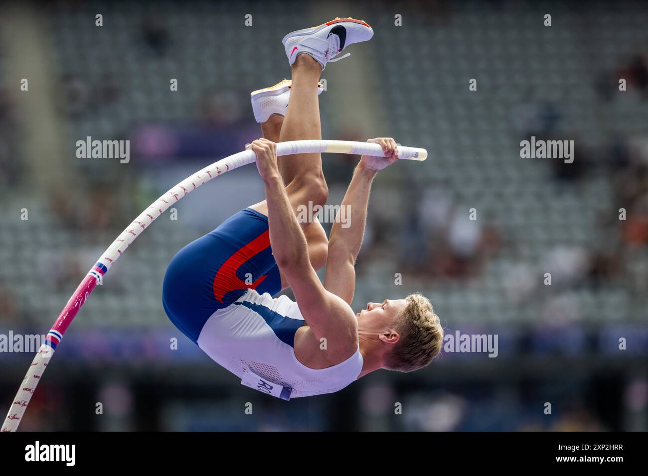 Markus Rooth of, Norway. , . competes in men's athletics decathlon pole ...