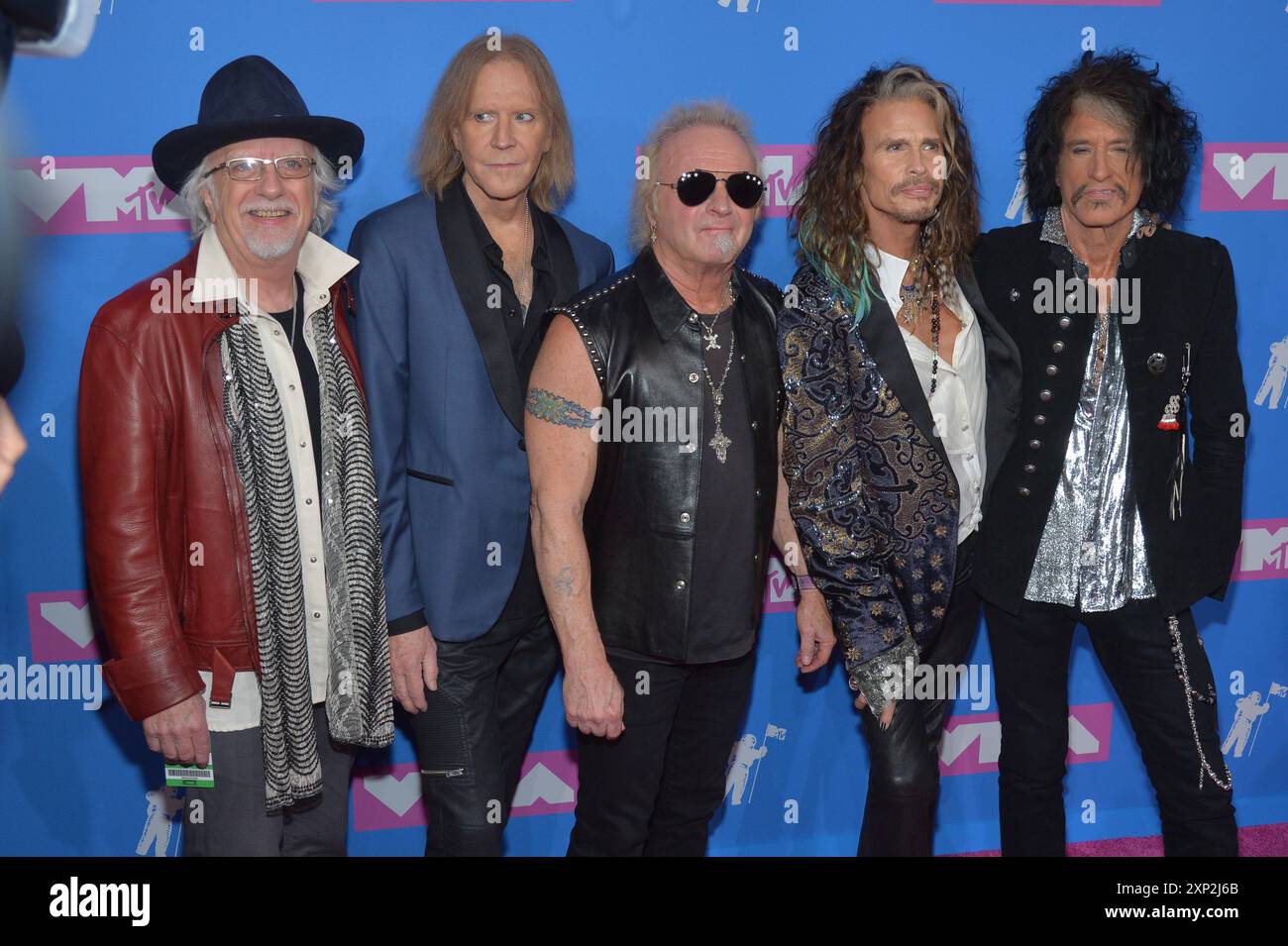 (L-R) Brad Whitford, Tom Hamilton, Joey Kramer, Joe Perry, and Steven ...