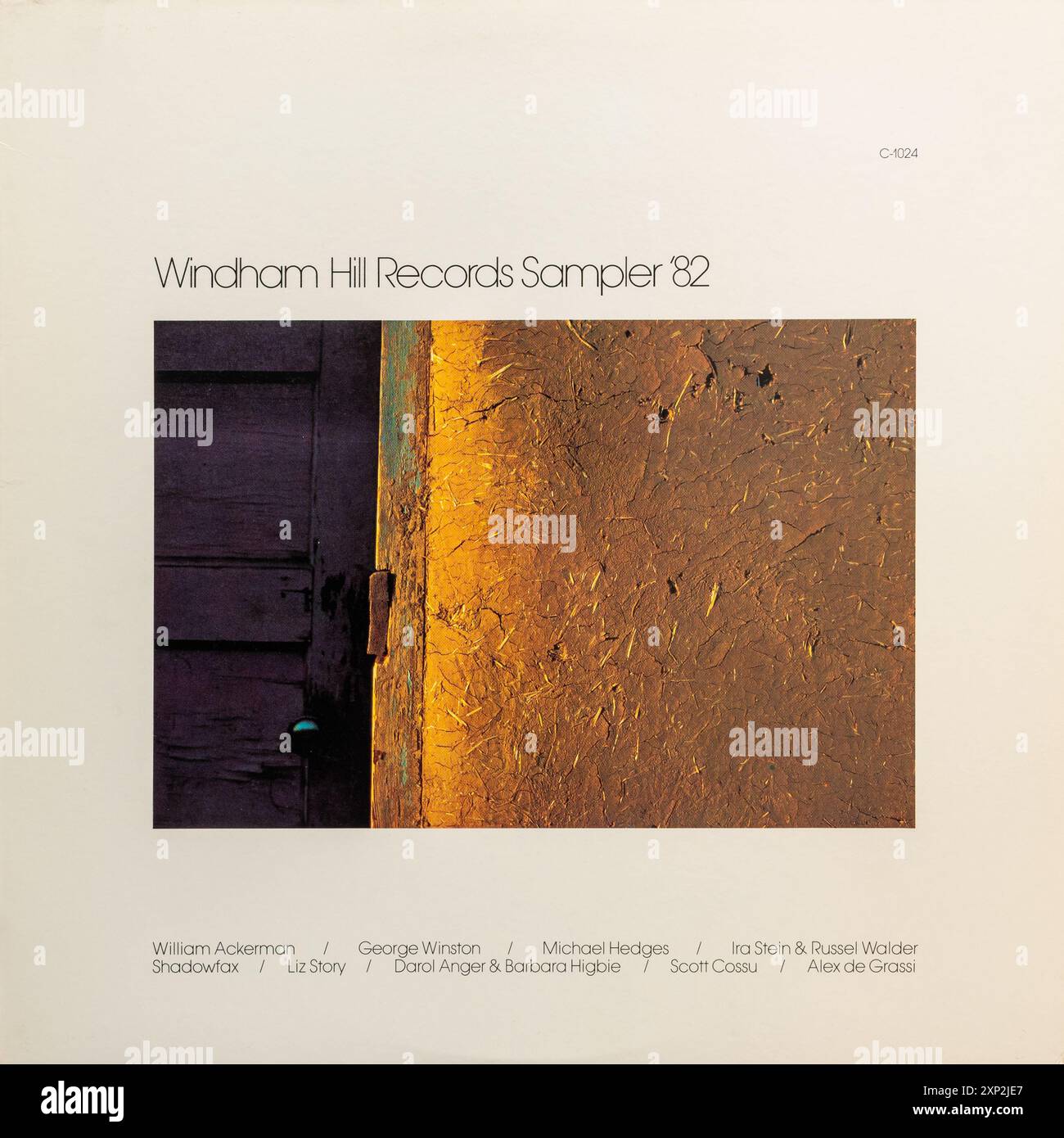 Windham Hill Records Sampler '82 album, vinyl LP record cover art Stock ...