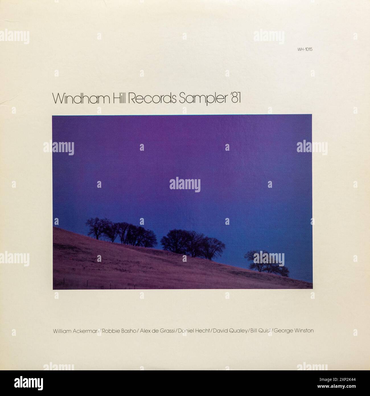 Windham Hill Records Sampler '81 album, vinyl LP record cover art Stock ...