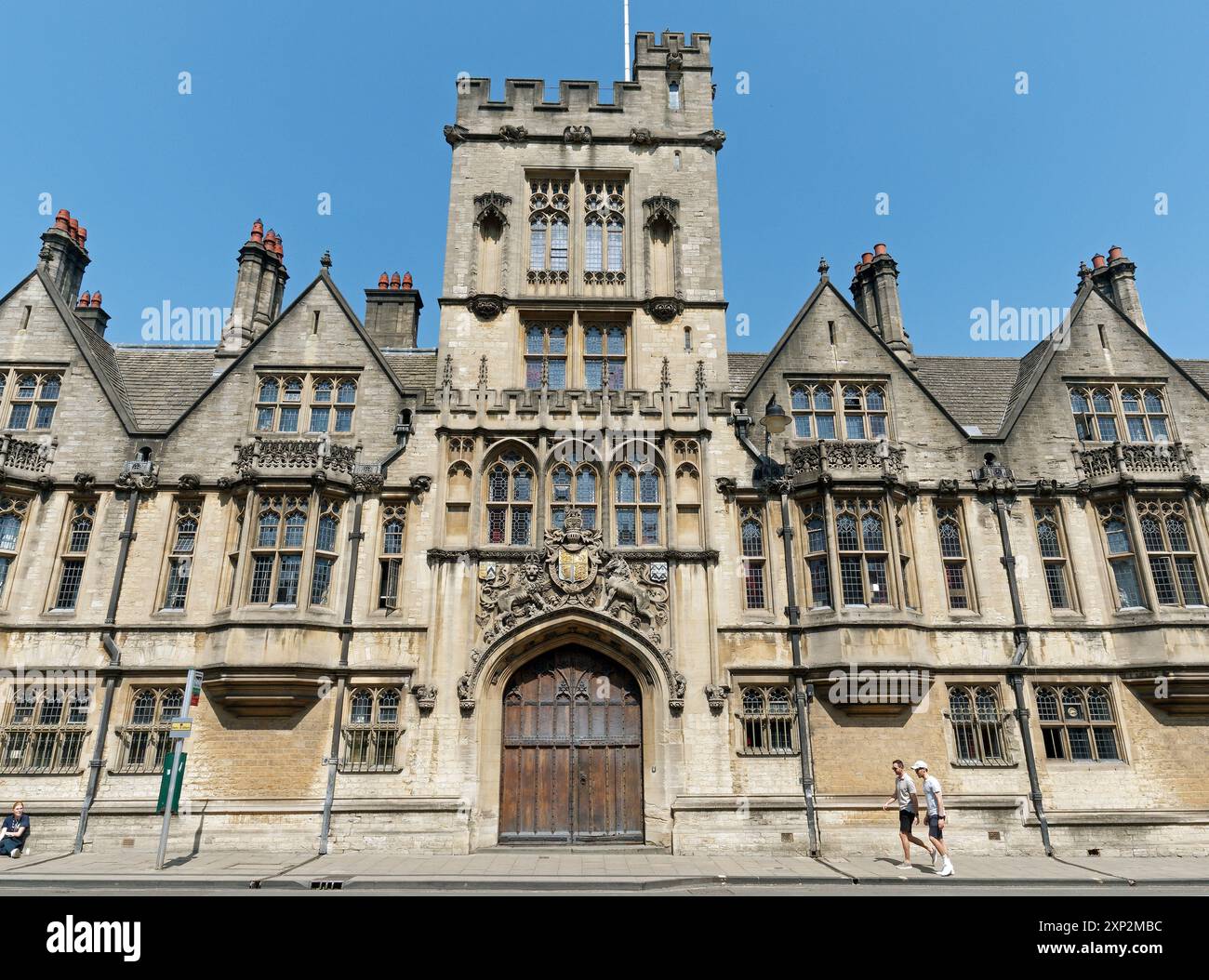 View of an entrance to Brasenose College part of Oxford University on ...