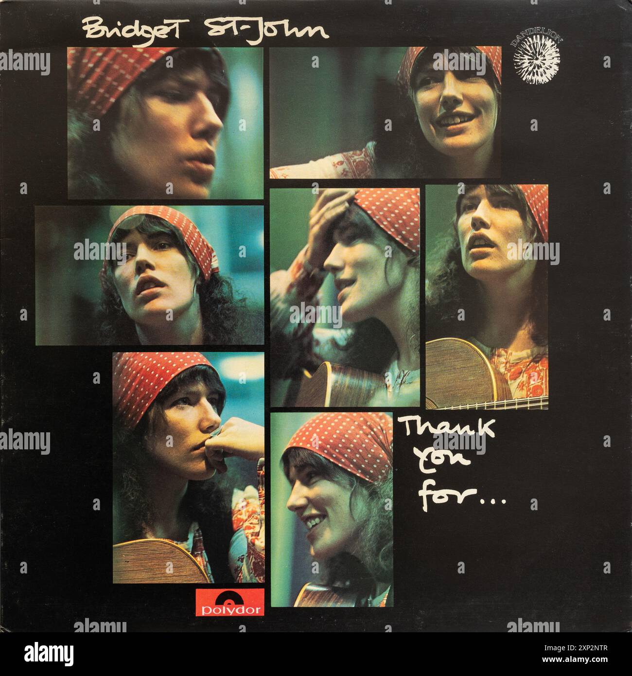Thank You For .. album by English singer-songwriter and guitarist Bridget St. John, vinyl LP ...