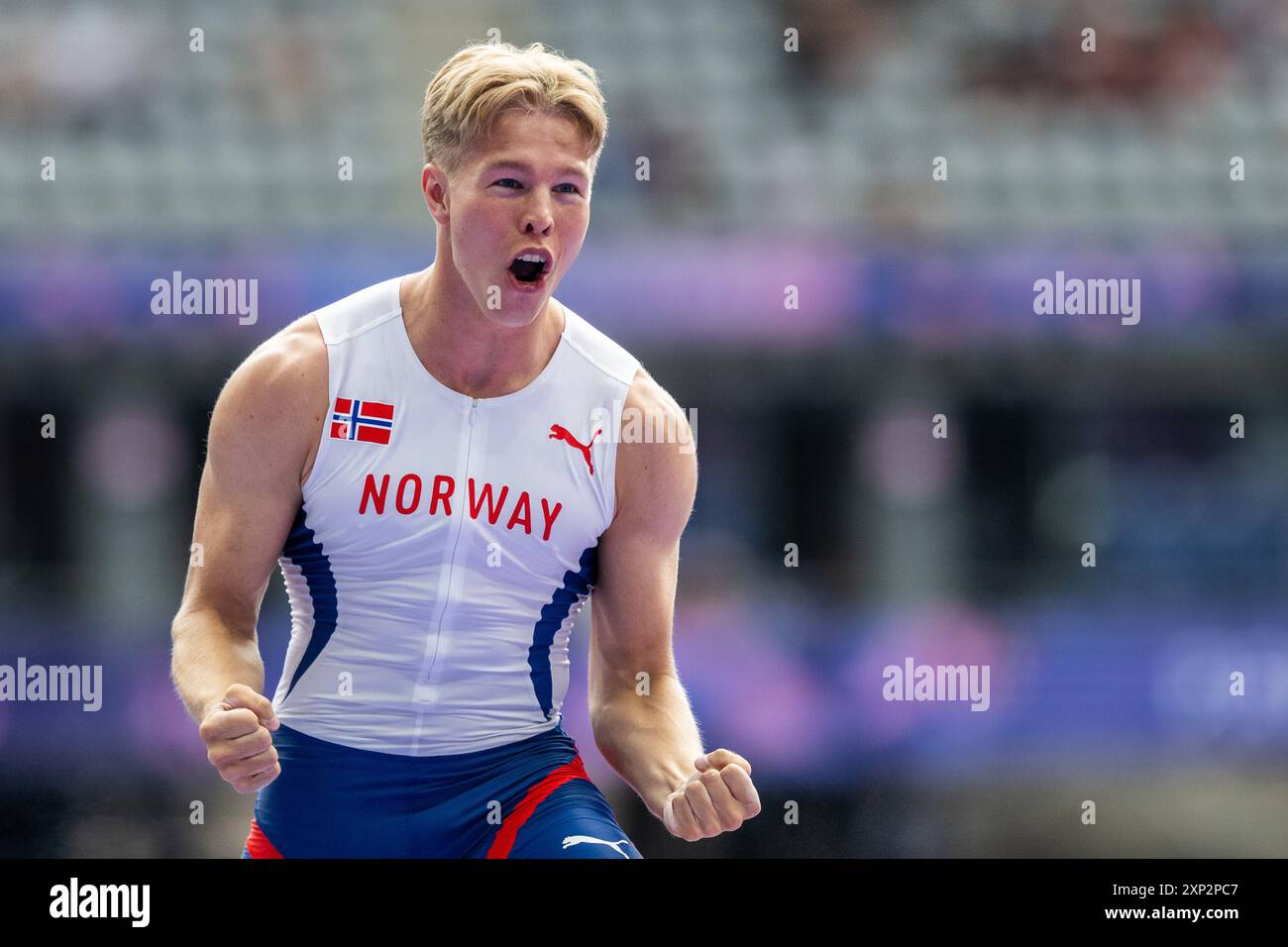 Markus Rooth of, Norway. , . celebrates when competing in men's ...