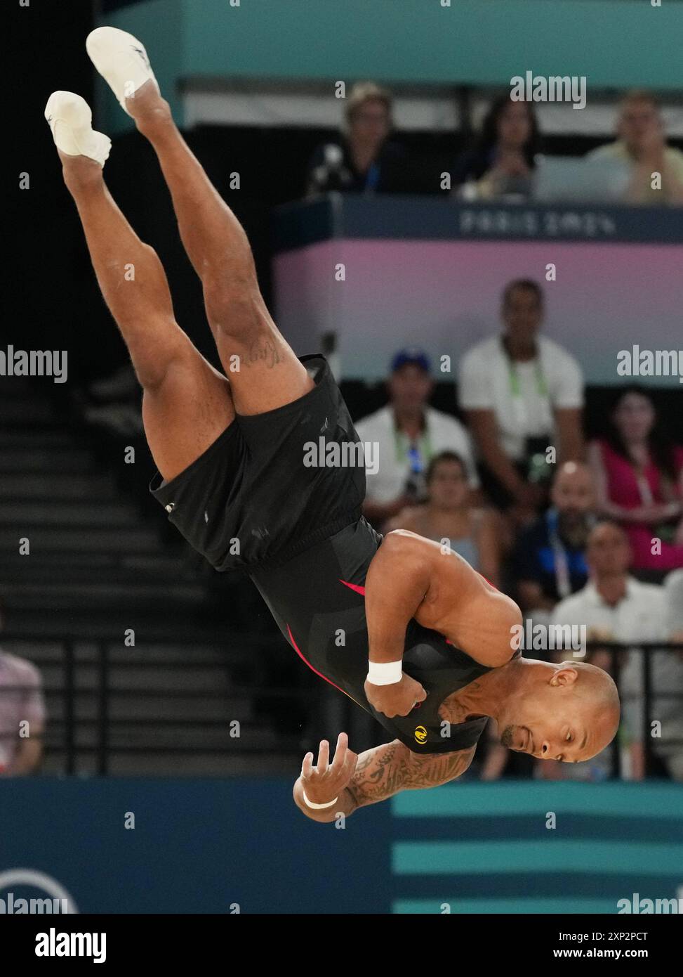Paris, France. 03rd Aug, 2024. Rayderley Zapata of Spain performs in ...
