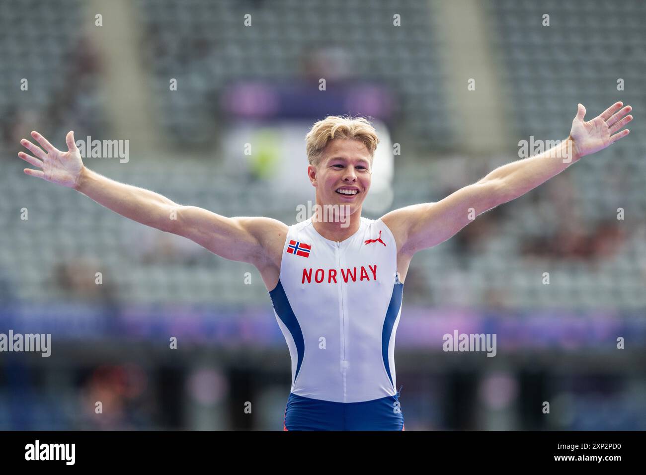 Markus Rooth of, Norway. , . celebrates when competing in men's ...