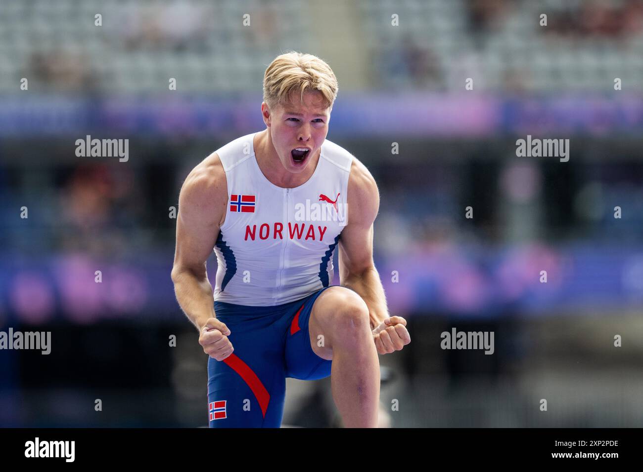 Markus Rooth of, Norway. , . celebrates when competing in men's ...