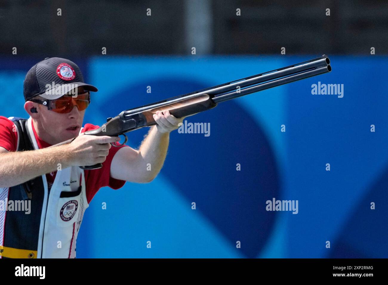 Conner Lynn Prince of the United States competes in the Skeet men's ...