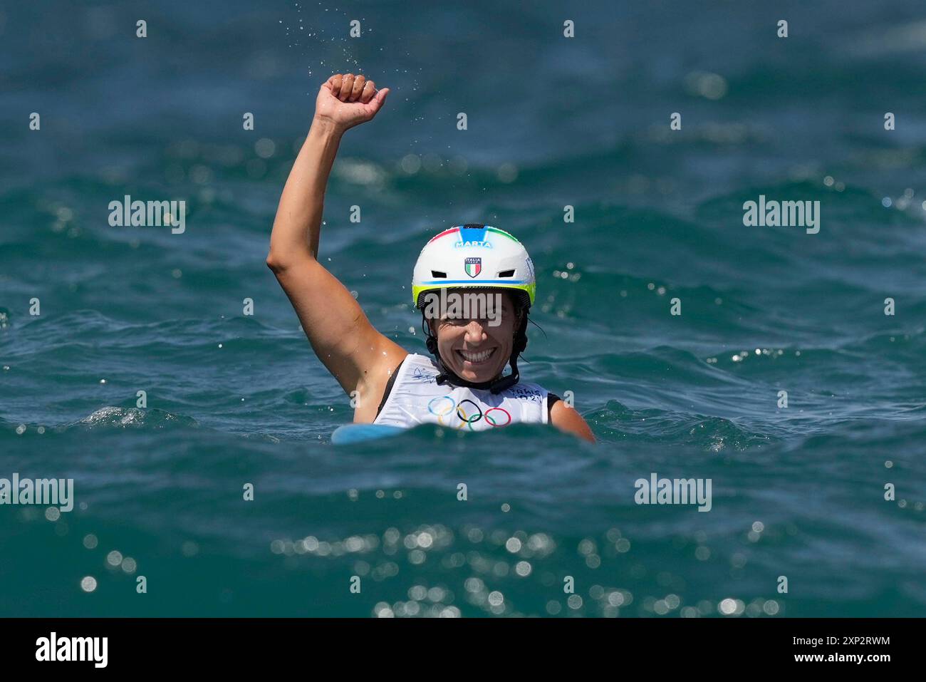 Marta Maggetti of Italy celebrates her gold medal win in the women's ...