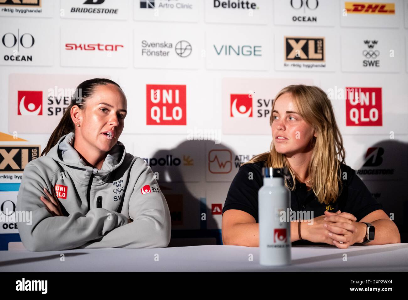 Paris, France. 03rd Aug, 2024. 240803 Maja Stark and Linn Grant of the ...