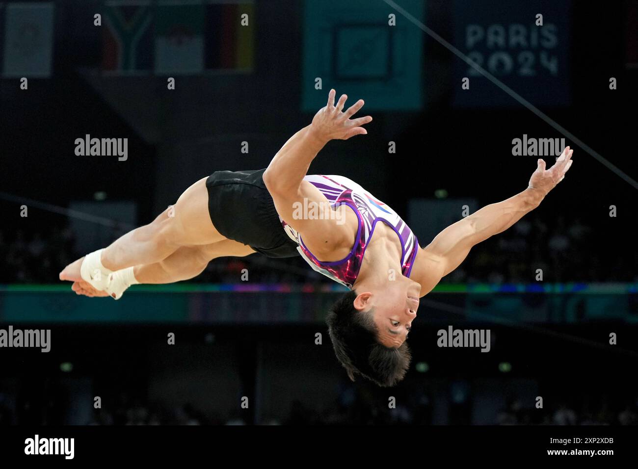 Carlos Edriel Yulo, of the Philippines, competes during the men's ...